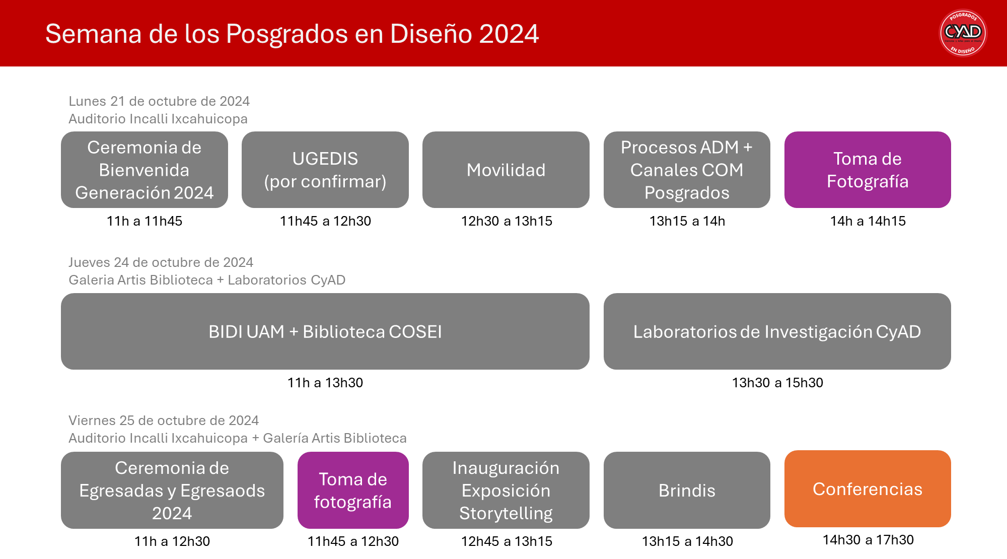 Semana de los Posgrados en Diseño | CyAD UAM Azcapotzalco